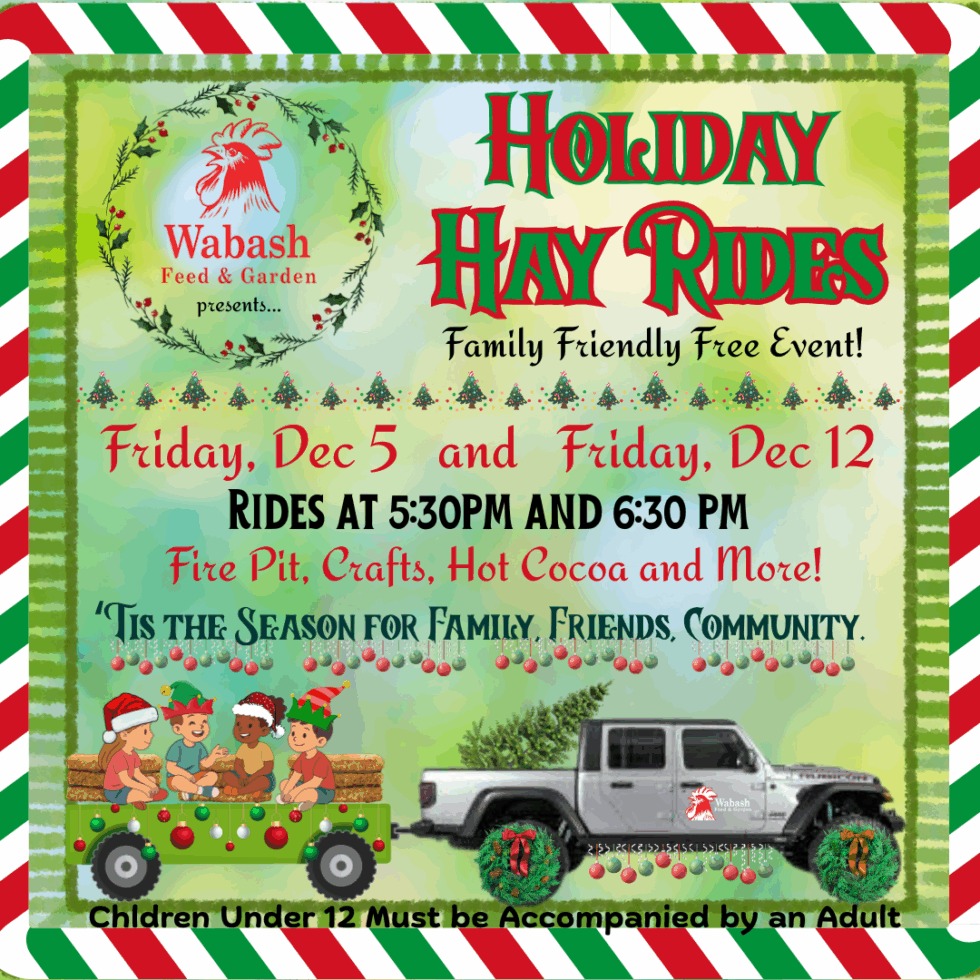 Holiday Hay Rides | Wabash Feed & Garden